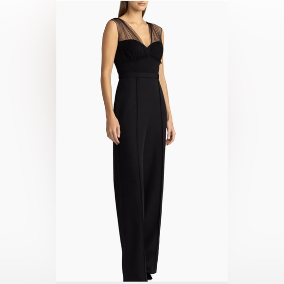 Zac PosenTulle Bustier Top Jumpsuit $525 Size 12 NWT